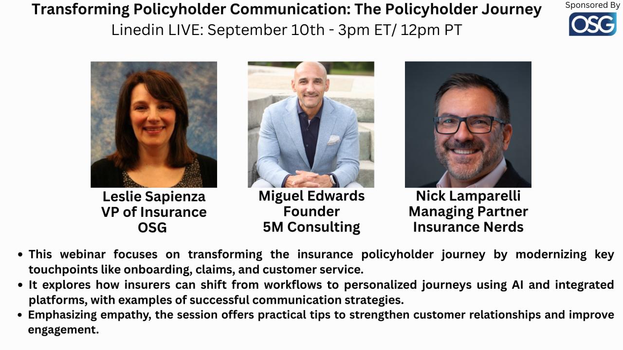 Transforming Policyholder Communication: The Policyholder's Journey ...